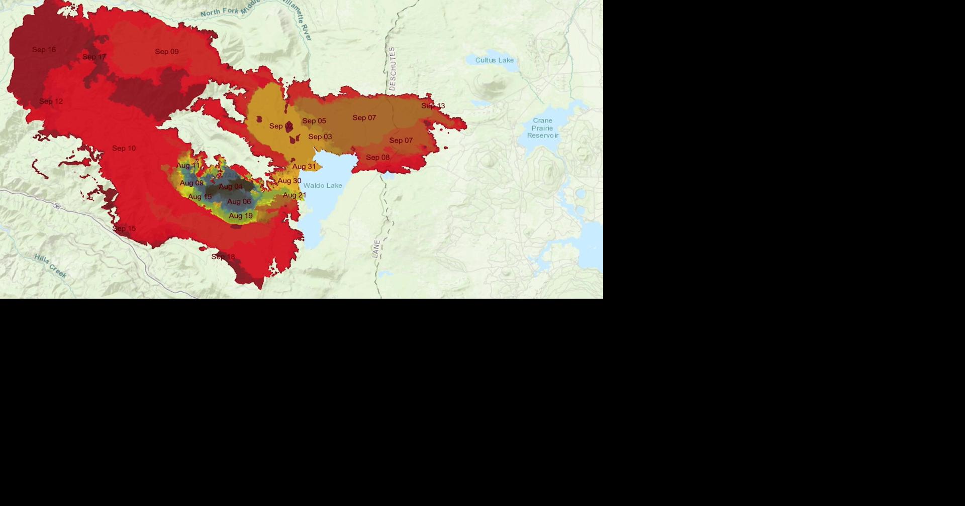 Cedar Creek Fire now 113,000 acres; See the new fire progression map ...
