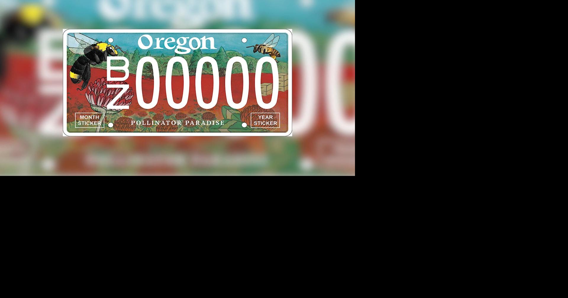 Oregon Pollinator Paradise license plate on presale | Oregon ...