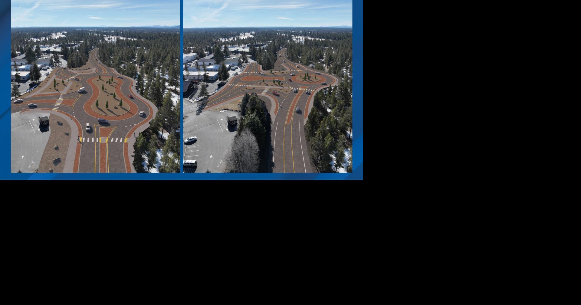 Proposed Sunriver roundabout designs include teardrop, barbell and ...