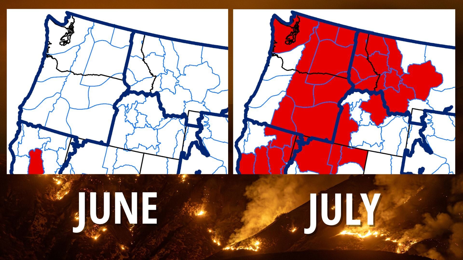 Oregon wildfire risk rising in July, national forecast says | Oregon ...