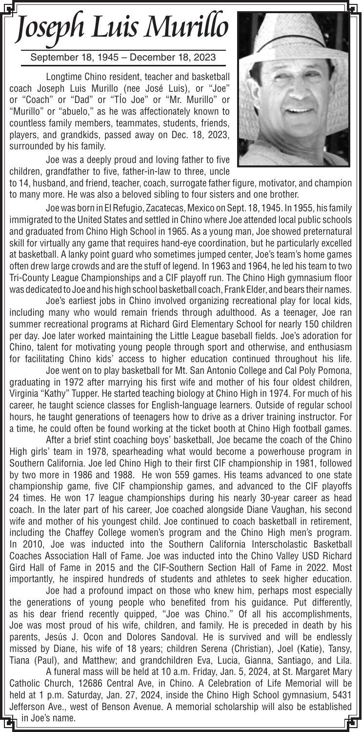 Joseph Luis Murillo | Obituaries | championnewspapers.com