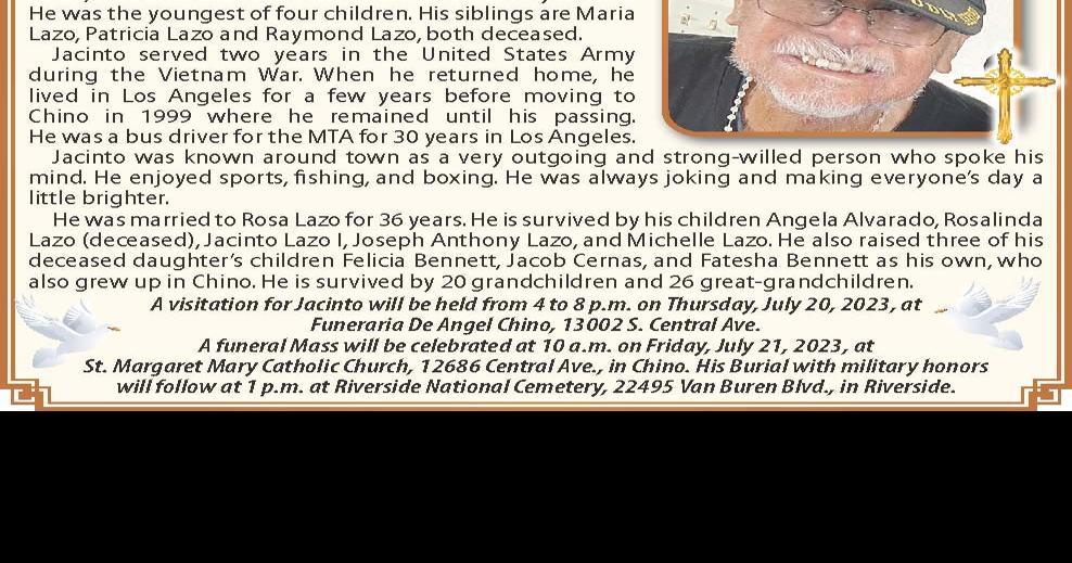 Jacinto "Joe" Lazo | Obituaries | championnewspapers.com