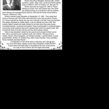 Sharon Kay Slaughter | Obituaries | championnewspapers.com