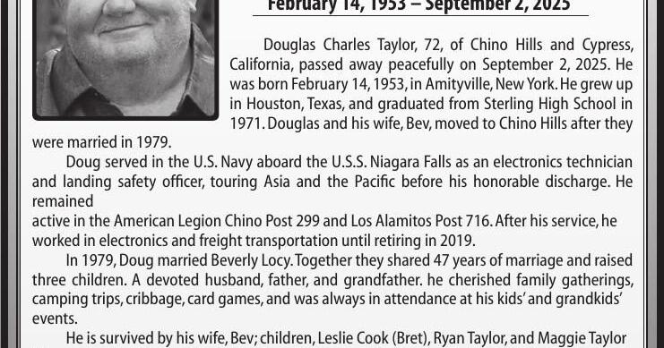 Douglas Charles Taylor | Obituaries | championnewspapers.com