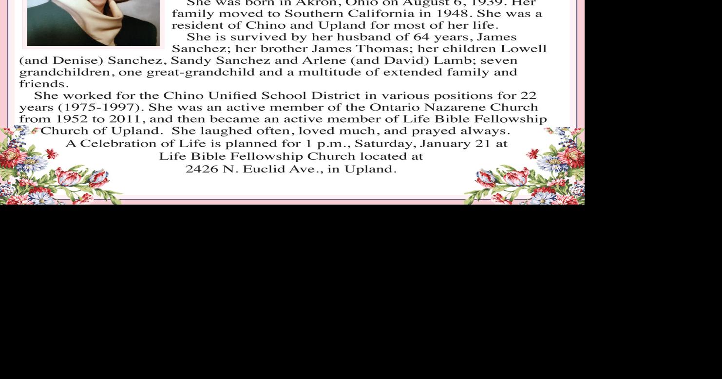 Beverly Joan Sanchez | Obituaries | championnewspapers.com