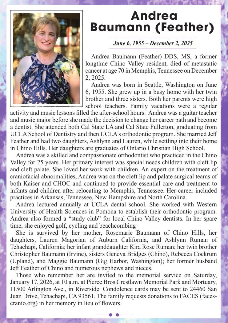 Andrea Baumann (Feather) | Obituaries | championnewspapers.com