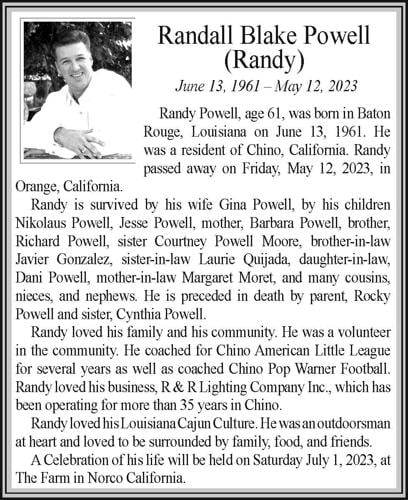 Randall Blake Powell (Randy | Obituaries | championnewspapers.com