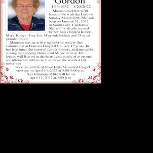 Maureen Gordon | Obituaries | championnewspapers.com