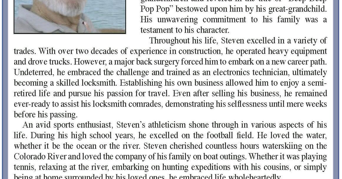 Steven Louis Tanner, Sr. | Obituaries | championnewspapers.com