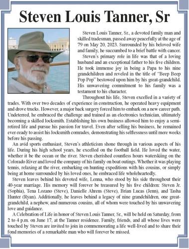 Steven Louis Tanner, Sr. | Obituaries | championnewspapers.com
