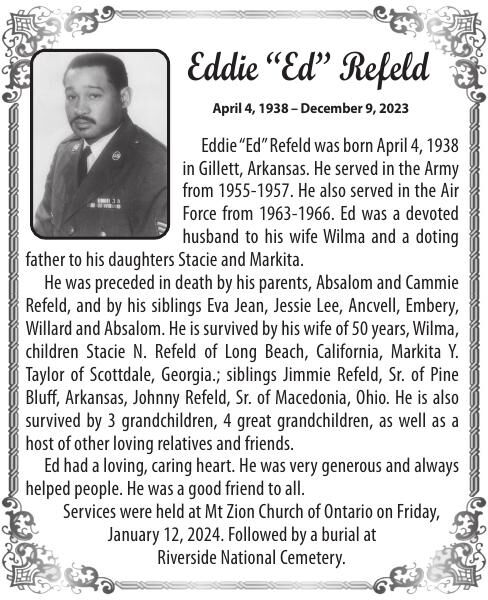Eddie "Ed" Refeld | Obituaries | championnewspapers.com