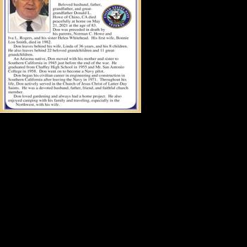 Donald L. Howe | Obituaries | championnewspapers.com