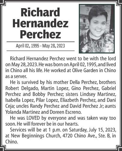 Richard Hernandez Perchez | Obituaries | championnewspapers.com