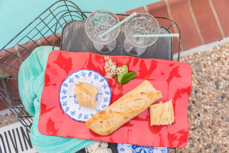 Pool Party Tablescape | Charm at Home | charmeasttexas.com