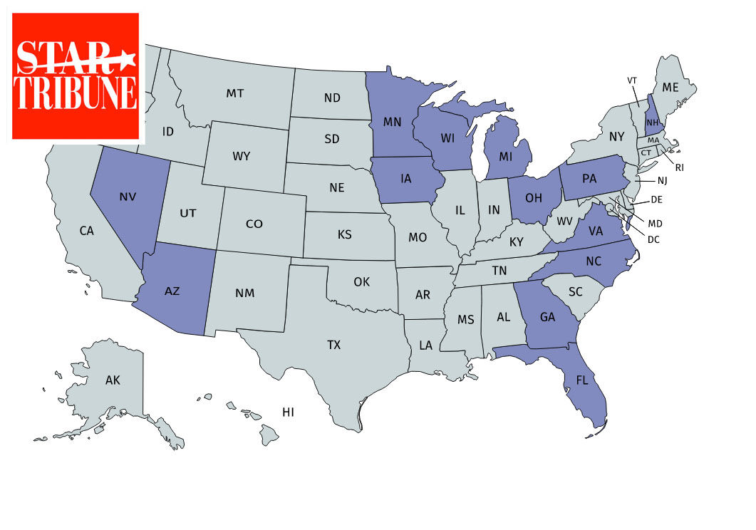Trump and Biden completely ignored 37 states this election. Virginia is ...