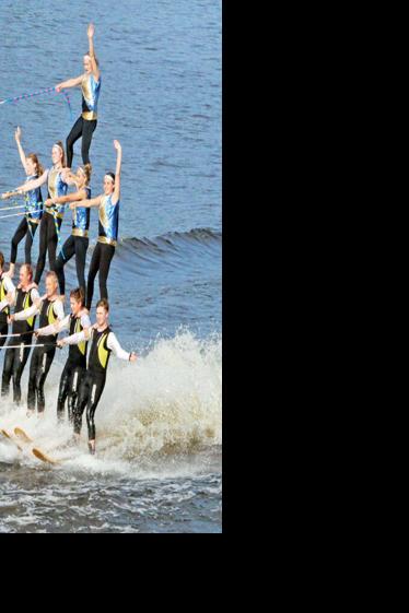 Picture-perfect pyramids: Hydroflites perform for second time | Sports ...