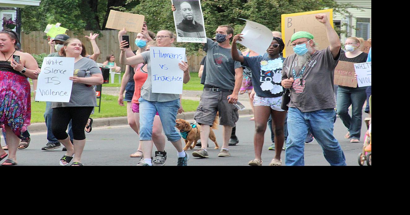 More than 140 turn out for BLM protest walk in Barron | News ...