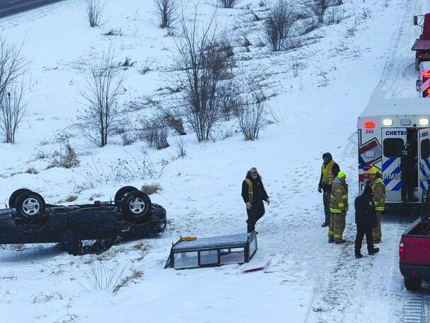 One person seriously injured in Hwy. 53 rollover; weather prevents ...