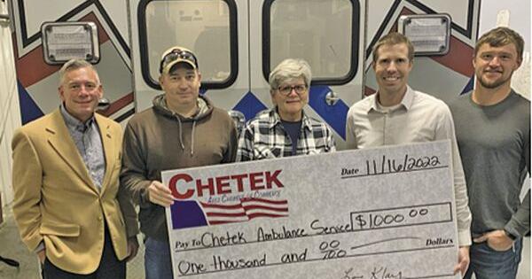 Chetek Chamber presents check to Chetek Ambulance Service | Top Stories ...