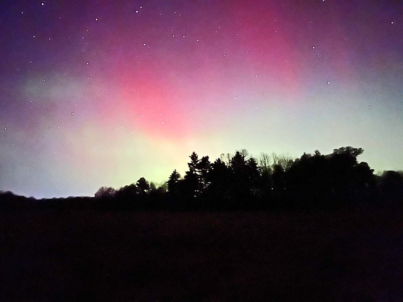 Spectacular northern lights give stargazers a dazzling display across ...