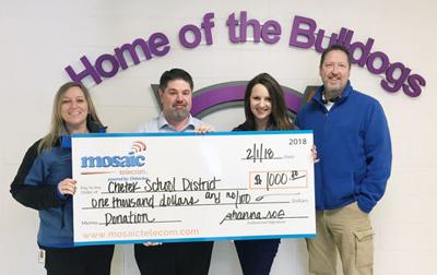 Mosaic Telecom makes donation to Chetek School District | Chetek ...