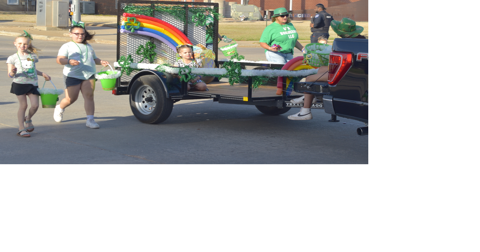 Residents follow the rainbow to Blanchard's St. Patrick's Day Parade ...