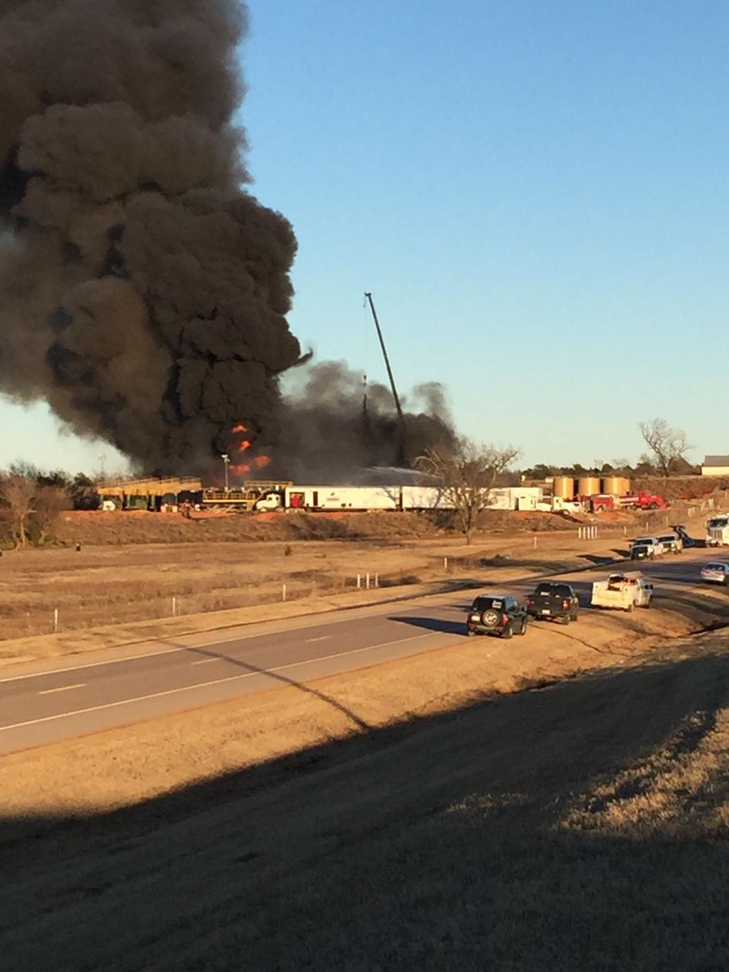 GCFD: Fire at oil rig site contained | News | chickashanews.com