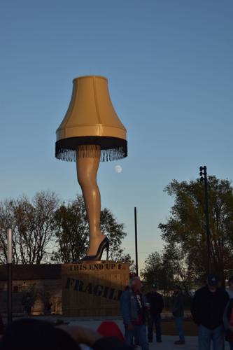 Community gathers for lighting of Chickasha Leg Lamp | News ...