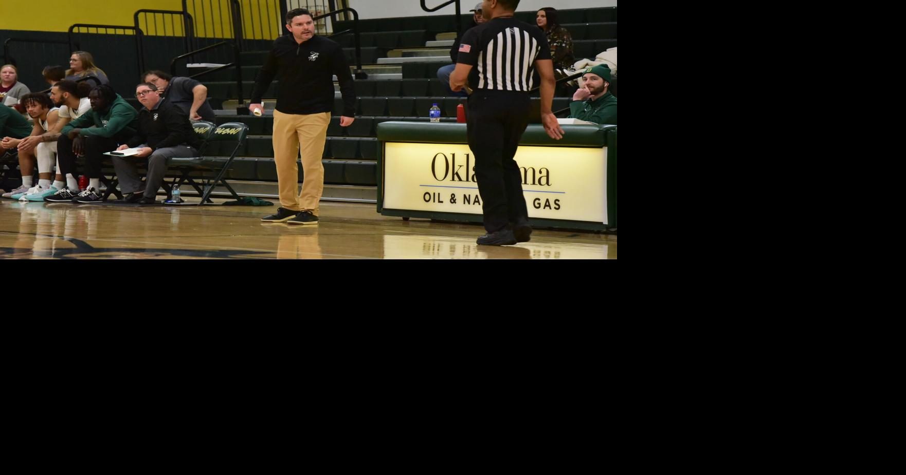 USAO men’s basketball coach Landon Hughey rallying team for second-half ...