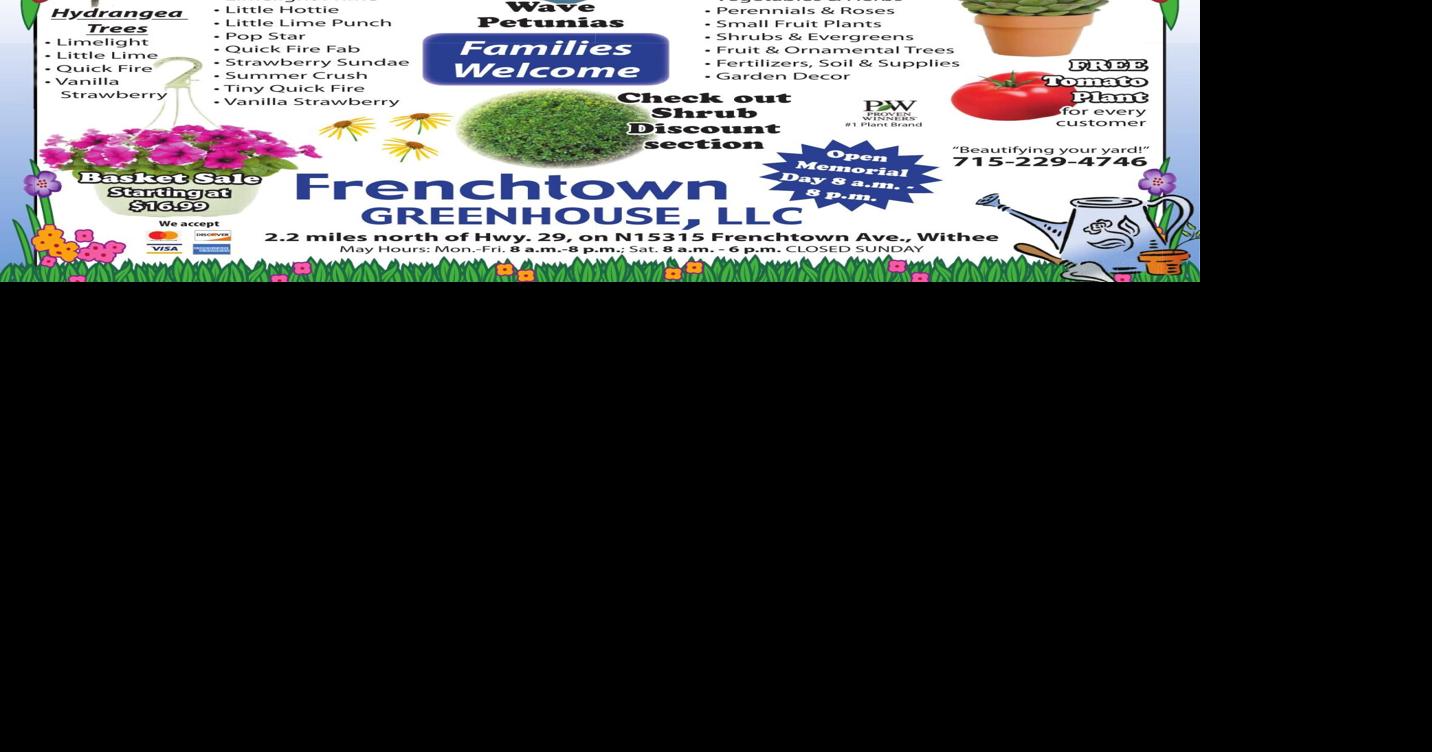 FRENCHTOWN GREENHOUSE - Ad from 2026-05-08