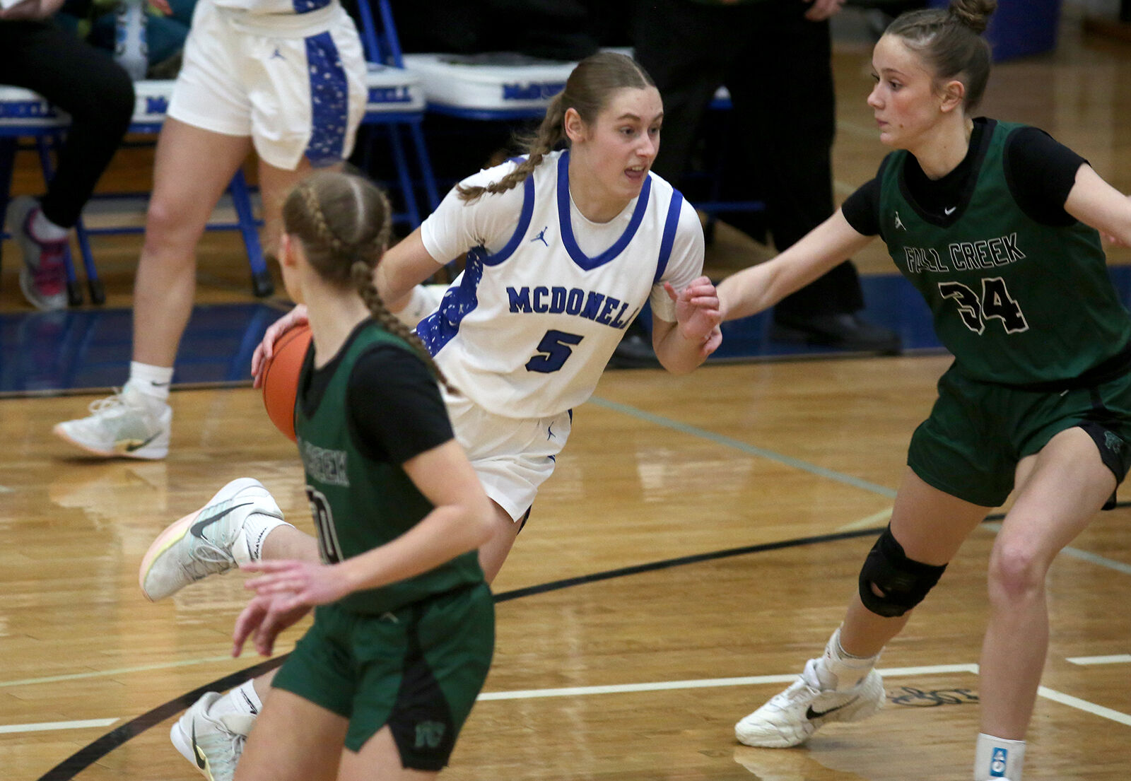 IN PHOTOS: McDonell girls basketball tops Fall Creek 12-2-25