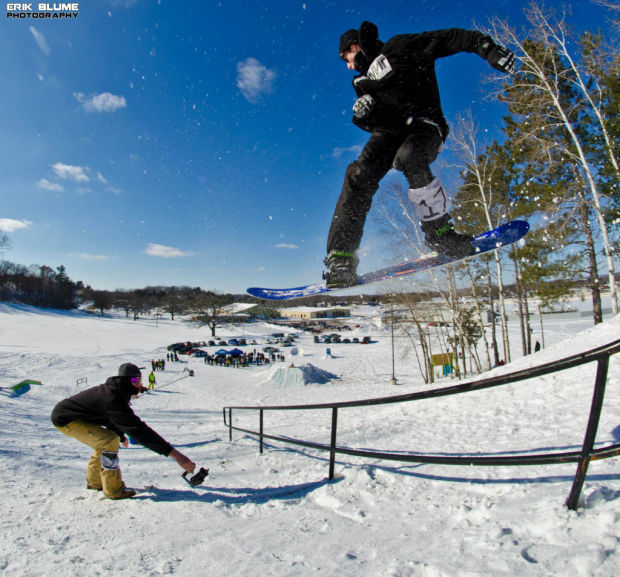 Snow Park hosts successful rail jam