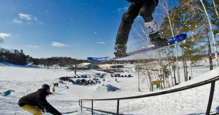 Snow Park hosts successful rail jam