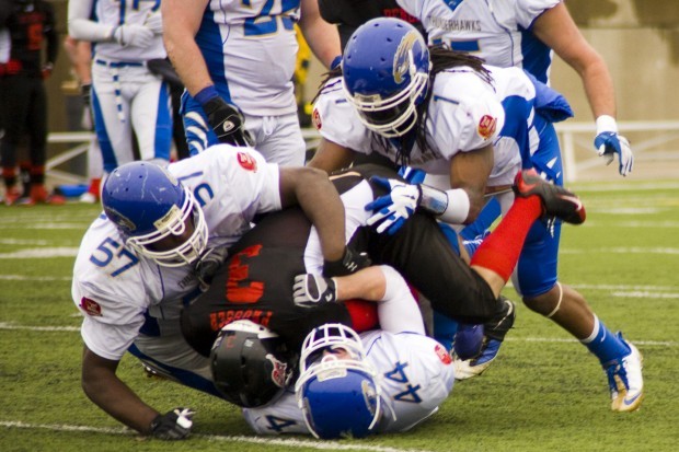 Thunderhawks open with 35-0 win