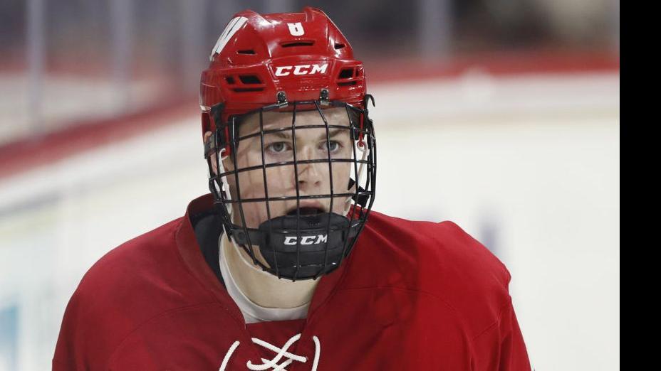 Cole Caufield joins exclusive Badgers men's hockey group by winning ...