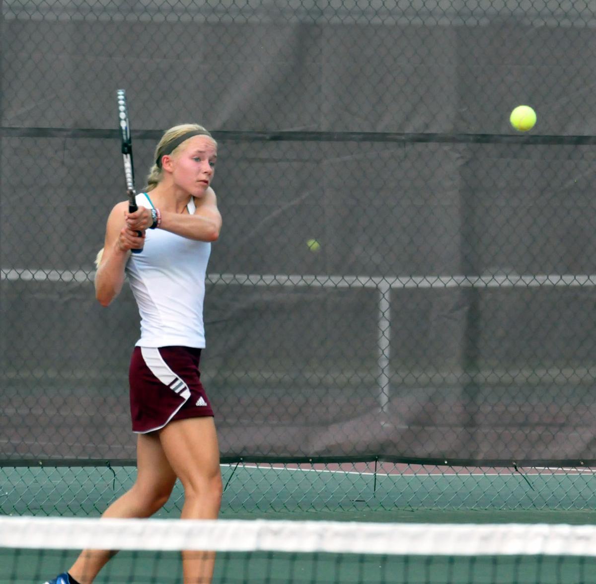 Menomonie tennis finishes third in the BRC
