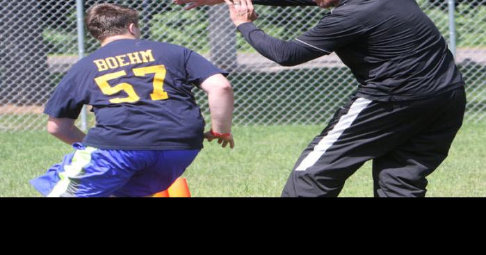 Photos: Blaise Winter at New Auburn football camp 7-9-14