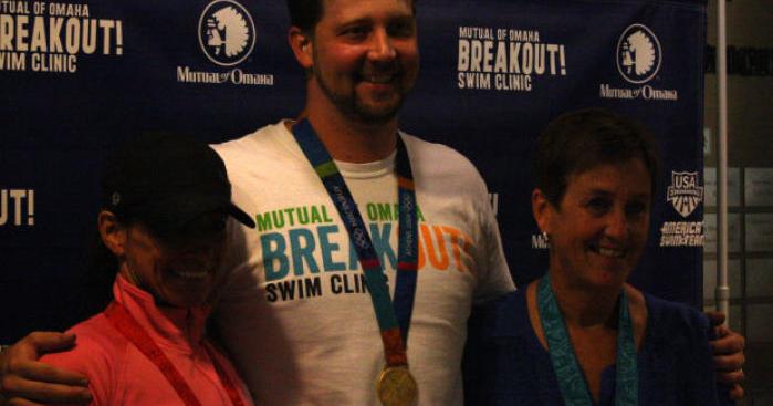 Former Olympic swimmer Crocker visits Chippewa Falls