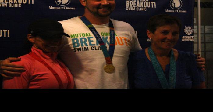 Former Olympic swimmer Crocker visits Chippewa Falls