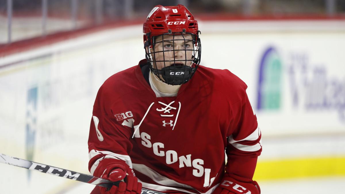 Wisconsin Badgers' Cole Caufield says he isn't fazed by rare goal ...