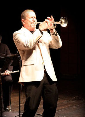 Robert Baca, MHS Jazz Ensemble I onstage at the Mabel