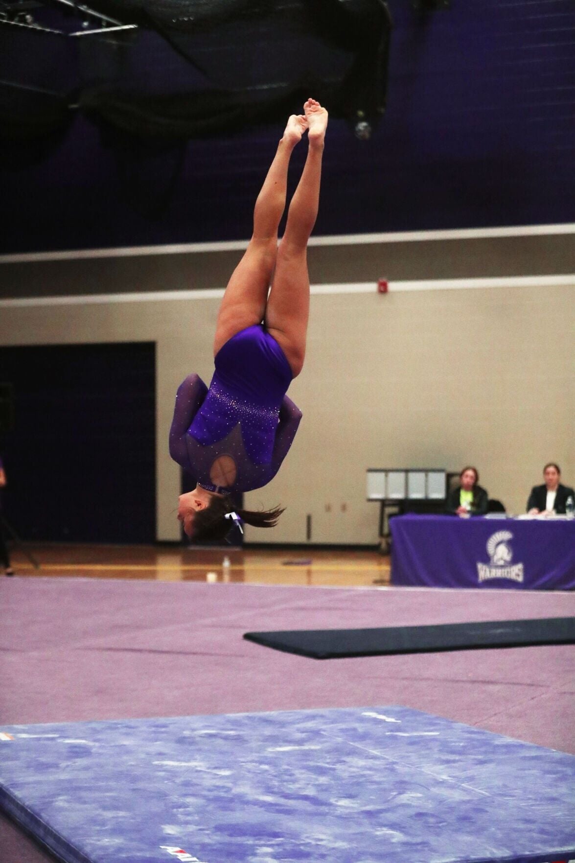 Winona State's Courtney Knutson balances gymnastics, school