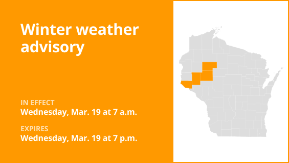 Update: Chippewa County under a winter weather advisory until Wednesday ...