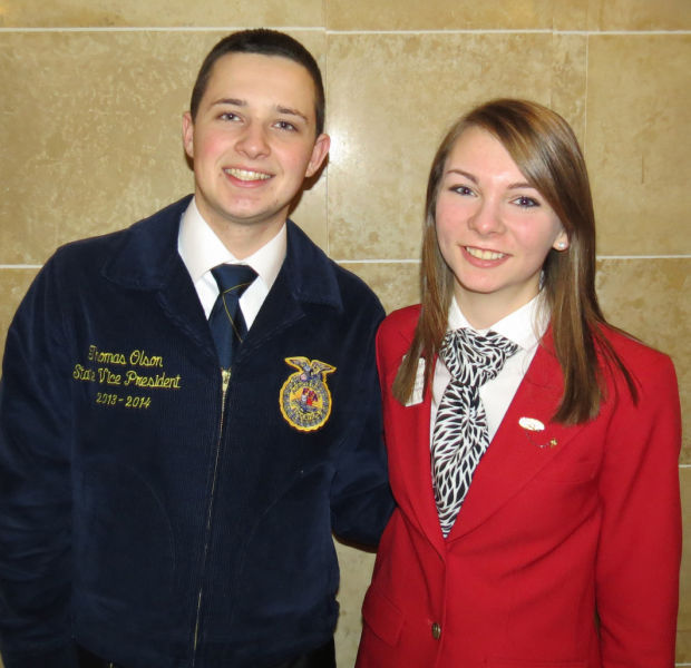 Olson, Gutman attend CTSO Government Day