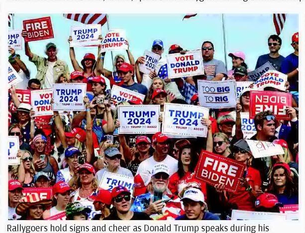 Trump touts record in Racine