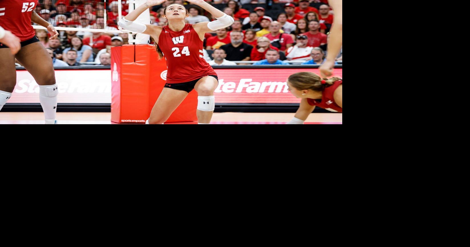 Scene of Wisconsin volleyball's match against No. 5 Stanford