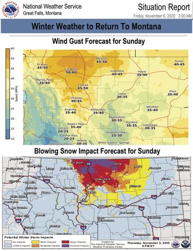 Major winter storm forecast in northcentral Montana | News ...