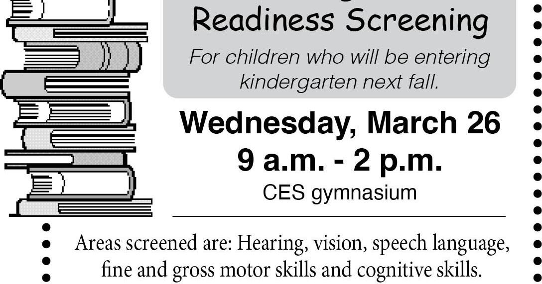 CES kindergarten readiness screening | Calendar | choteauacantha.com