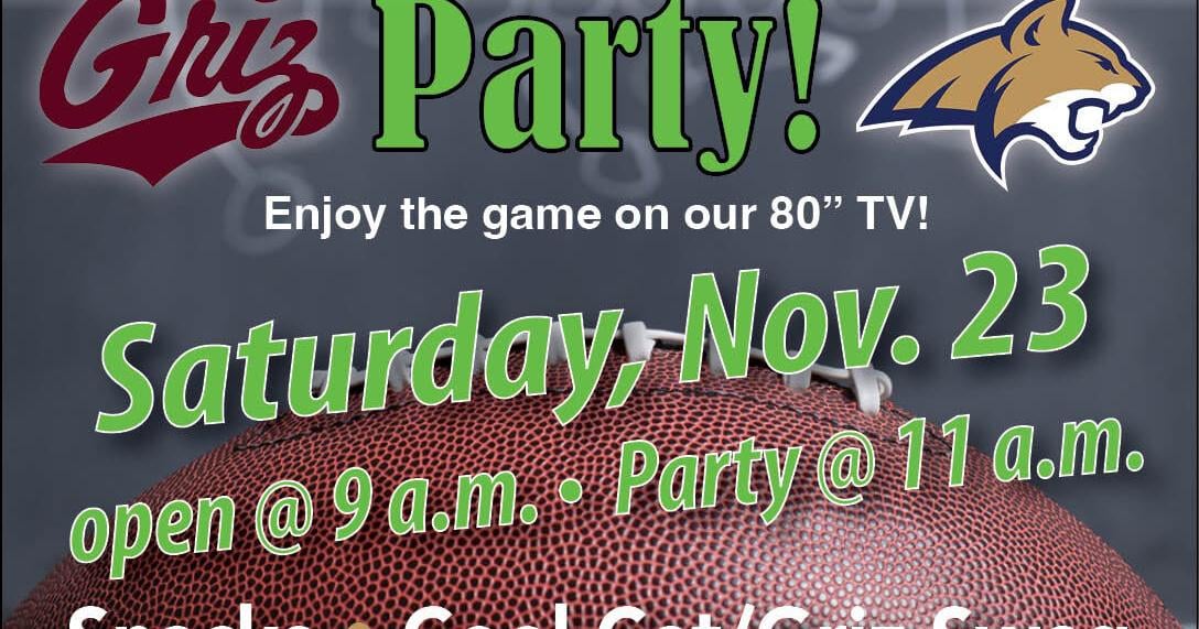 Griz/Cat Watch Party | Calendar | choteauacantha.com