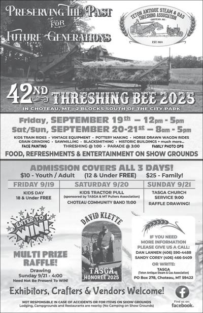 Teton Steam & Gas Association 2025 Threshing Bee | Calendar ...